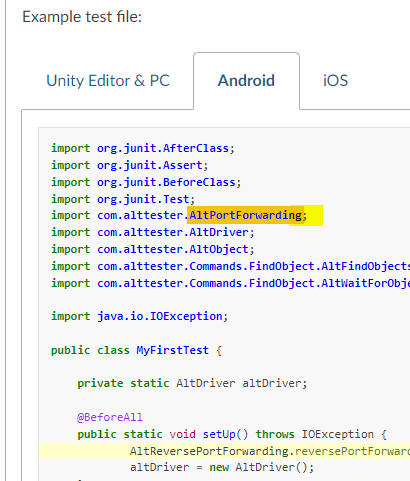 `AltPortForwarding` still mentioned in some examples in latest doc 2.0. ...