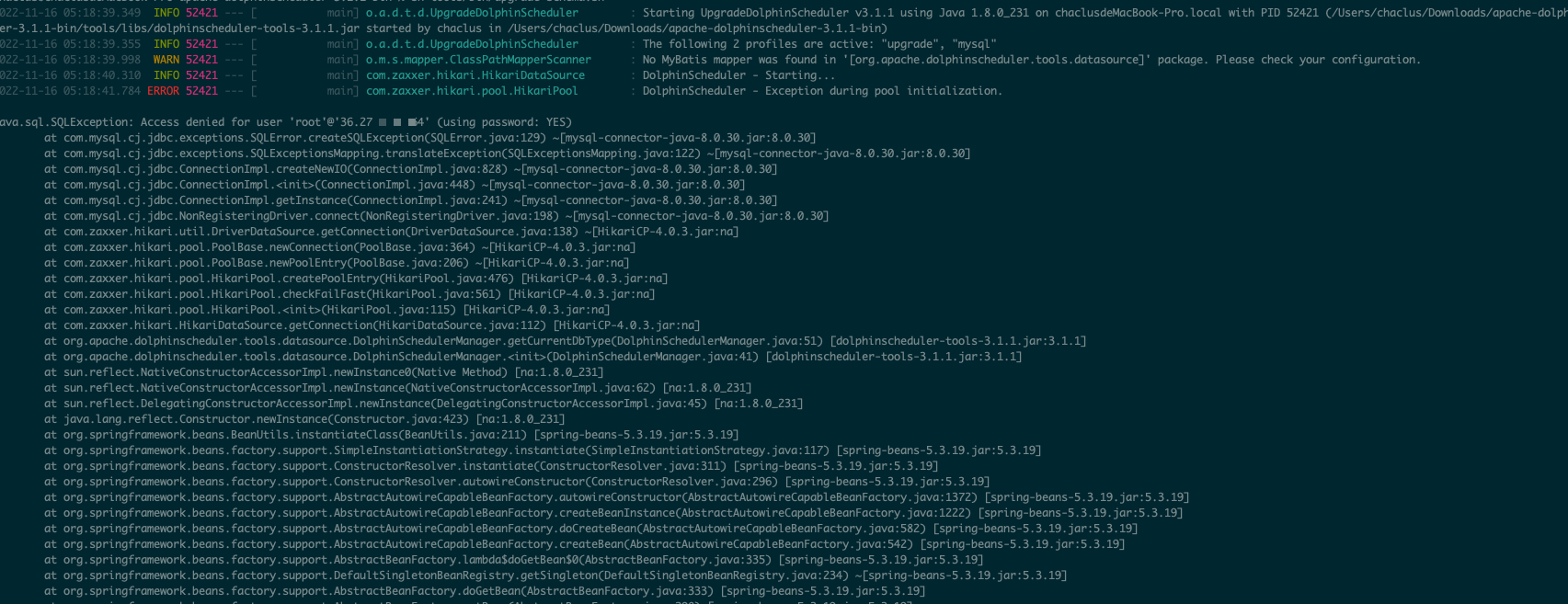 [bug] [dolphinscheduler Tools] Mysql Configurations Not Work For Tools · Issue 12914 · Apache