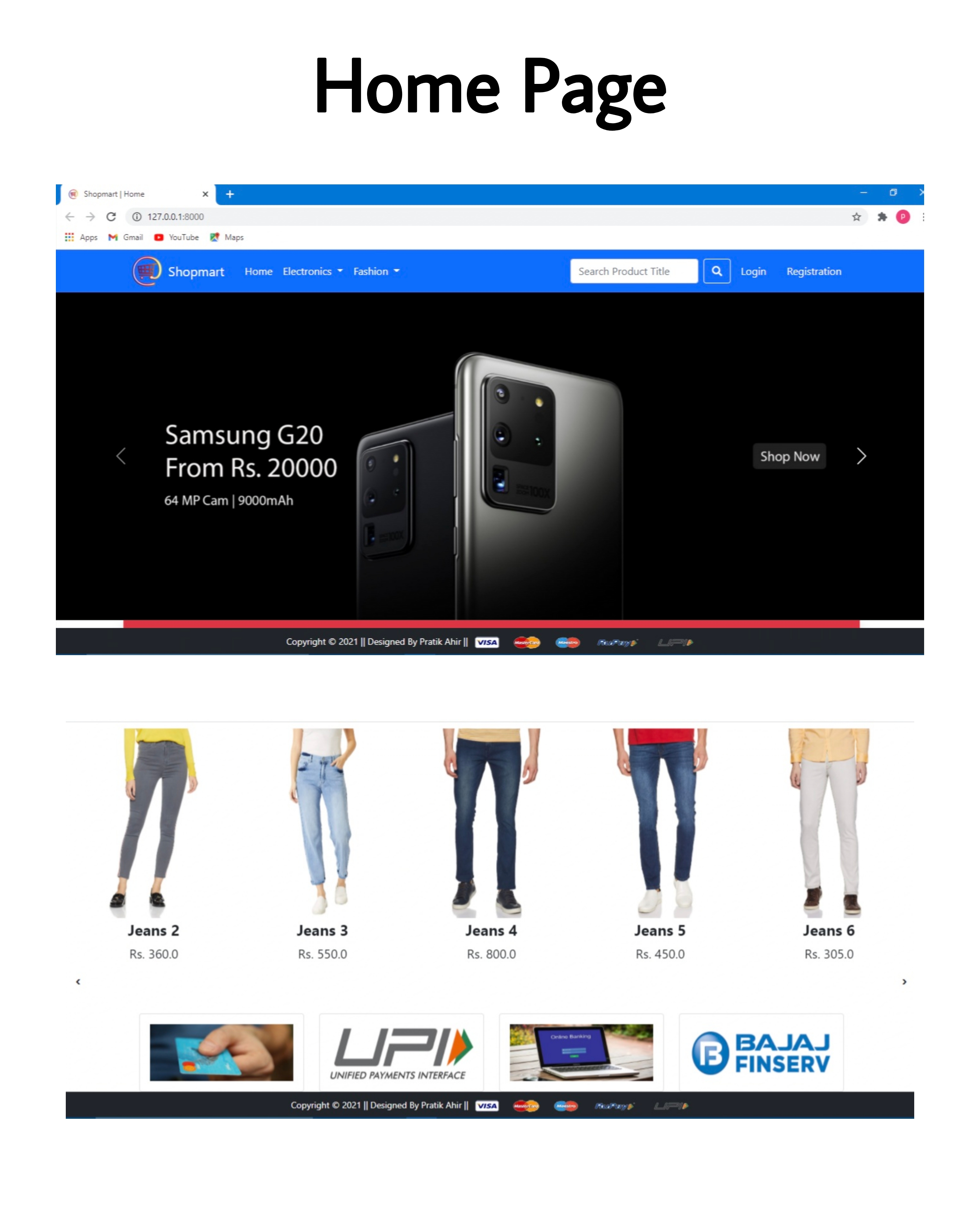 GitHub - heyitspratik/Shopmart: Groomed my skills on E-commerce Web ...