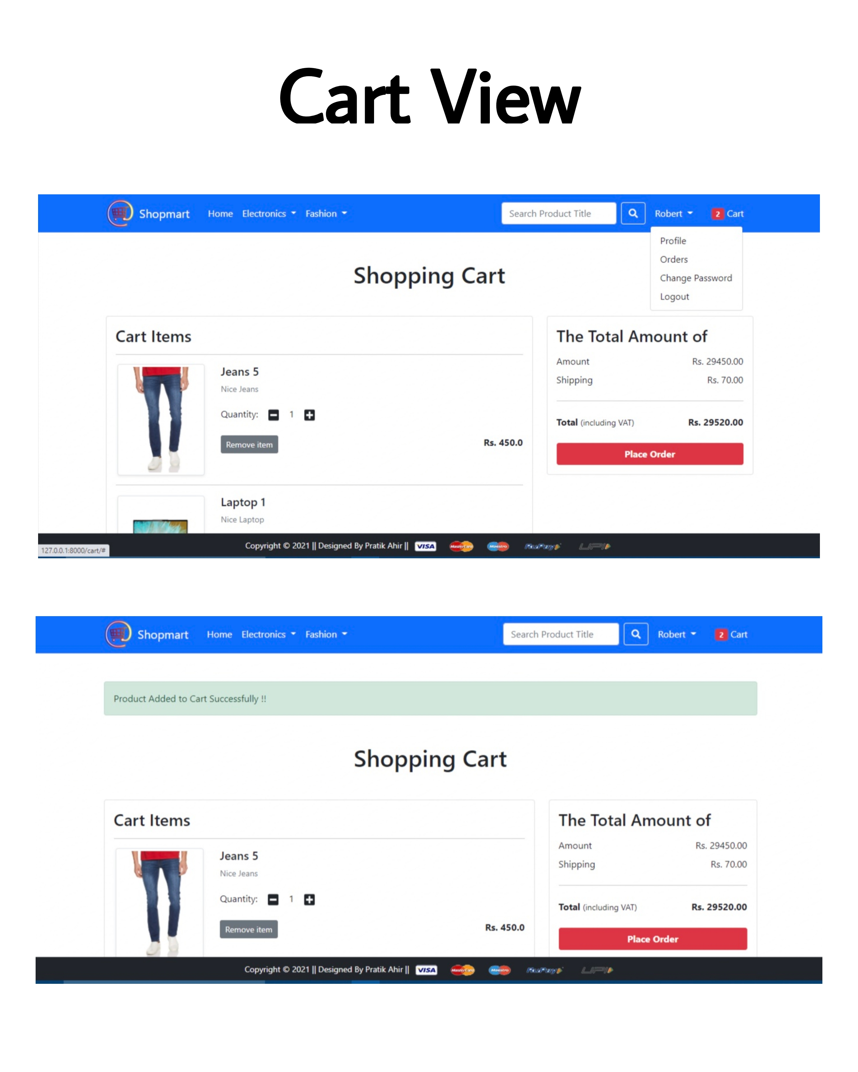 GitHub - heyitspratik/Shopmart: Groomed my skills on E-commerce Web ...