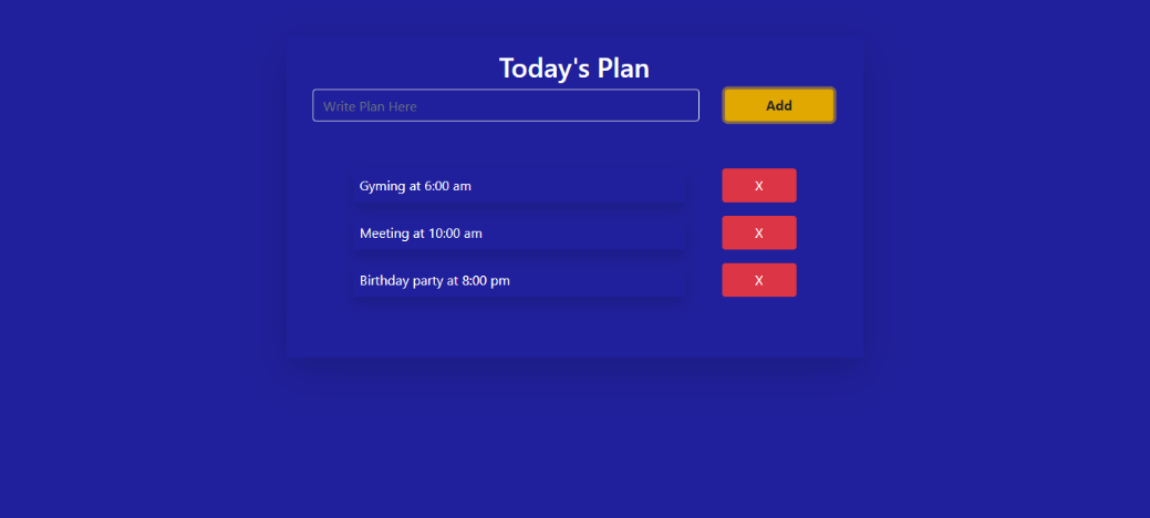 GitHub - heyitspratik/ReactSchedule: It is an application in which user can manage their daily ...