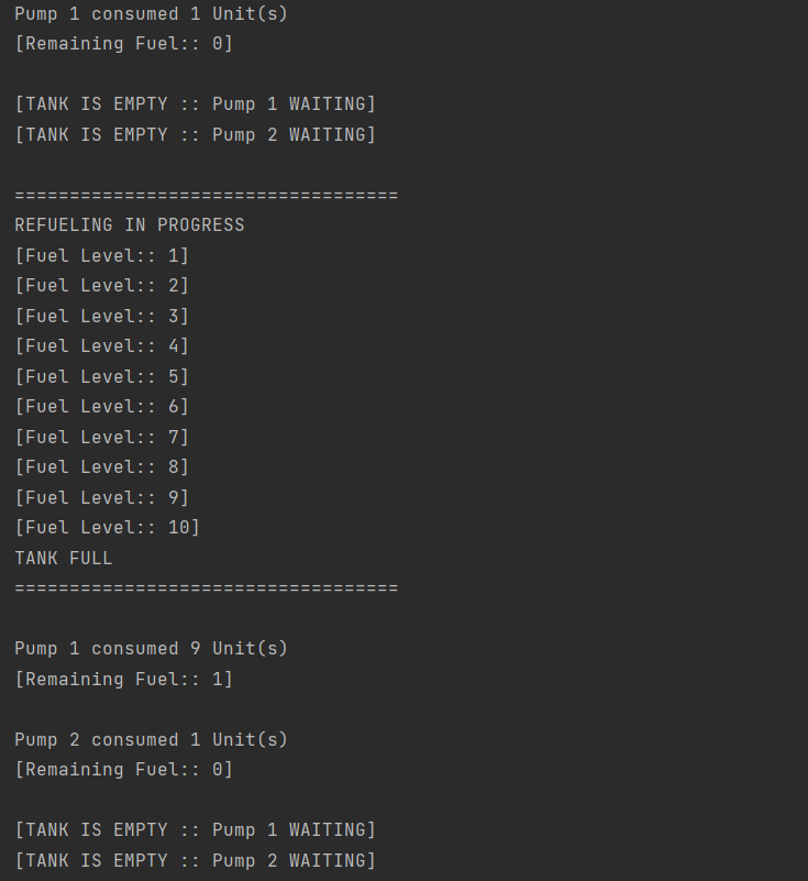 GitHub - iWiiCK/FuelPumpThreads: Simple Java Program to Simulate a Fuel ... GitHub - iWiiCK/FuelPumpThreads: Simple Java Program to Simulate a Fuel ...