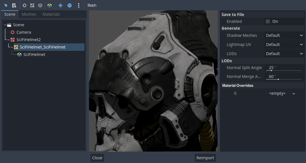 Revamp material editing on the importer dialog · Issue #7238 · godotengine/godot-proposals · GitHub