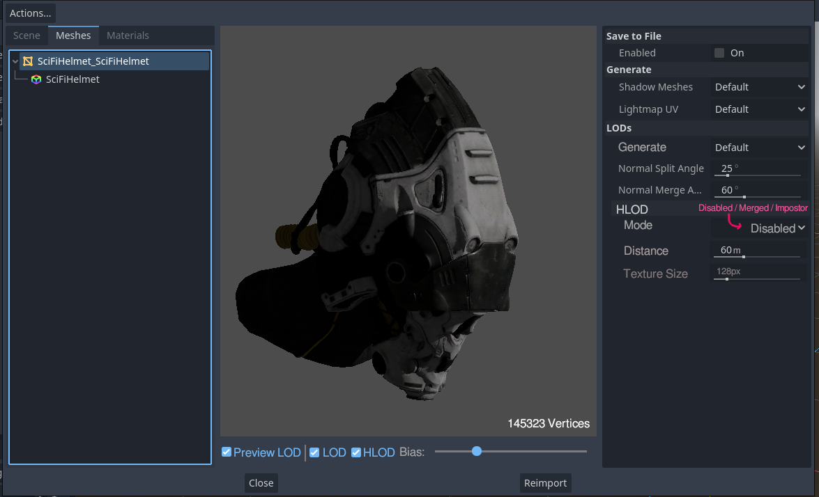 Improved LOD importing · Issue #7339 · godotengine/godot-proposals · GitHub