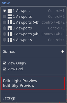 Add Preview Sun and Preview Sky options to 3D editor · Issue #1599 ...