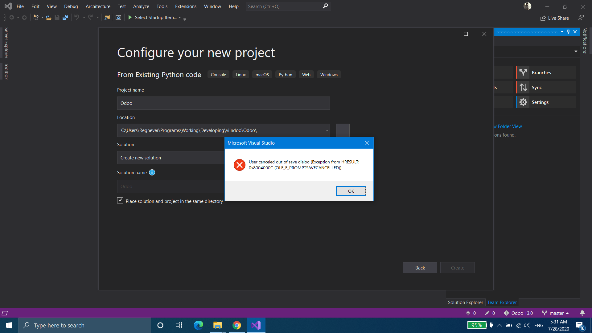 Cannot Create New Classifier Project Cookiecutter · Issue 4955 · Microsoft Ptvs · Github