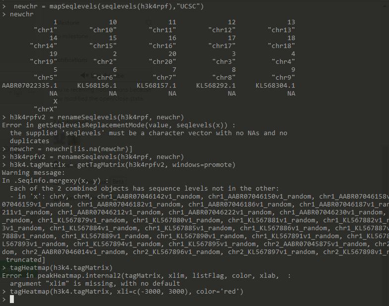 Having Porblem Tagmatrix Generation · Issue 90 · Yulab Smu Chipseeker · Github
