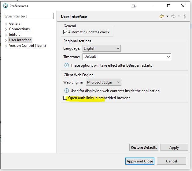 Dbeaver - Snowflake authentication not opening in default web browser (chrome) · Issue #21546 ...
