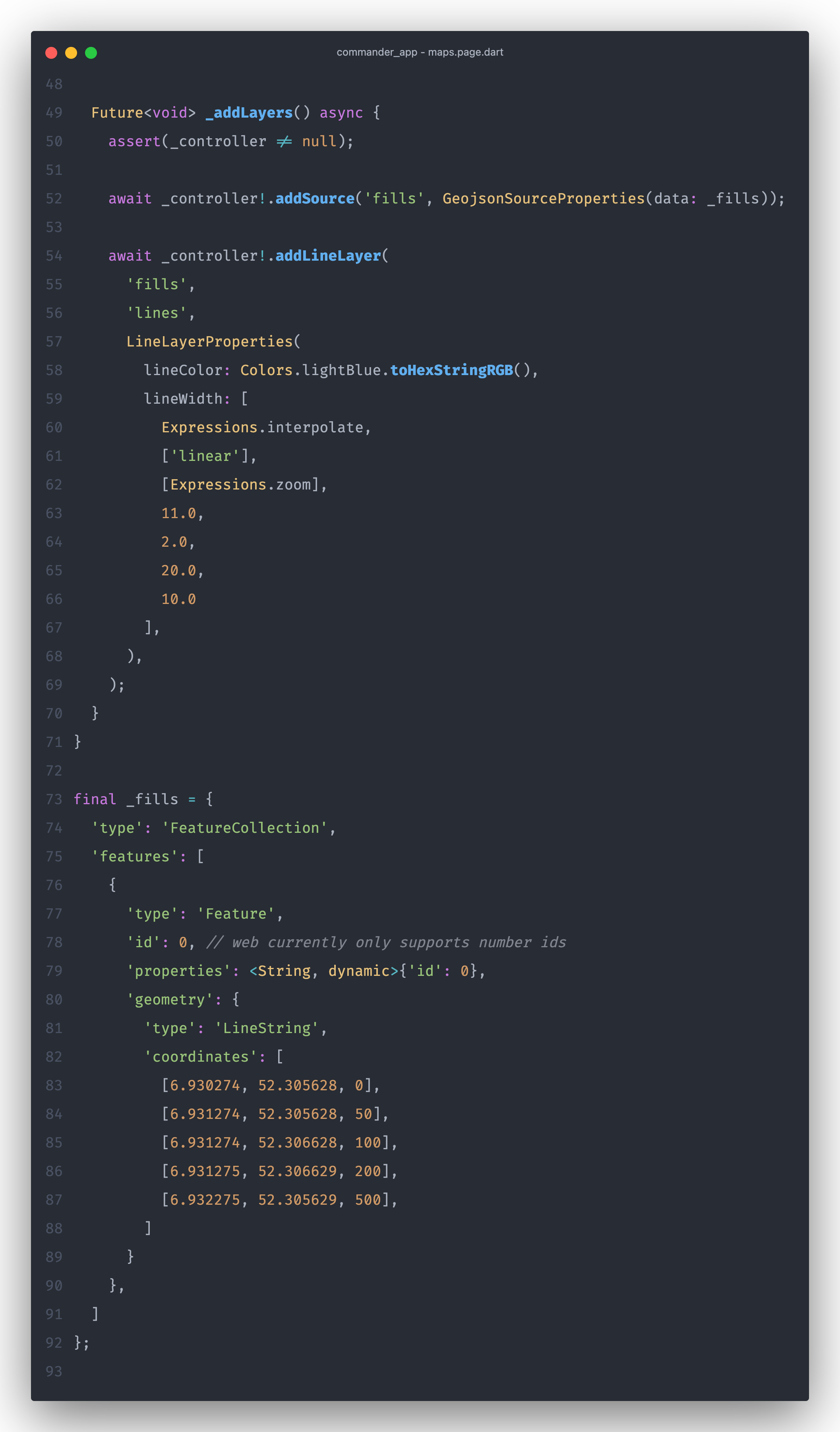 Support for LineString altitude · Issue #1033 · flutter-mapbox-gl/maps · GitHub