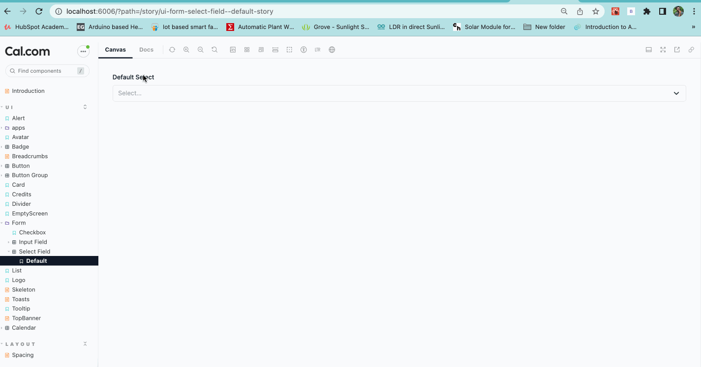 Bug: select field in form is not accessible · Issue #9096 · calcom/cal.com · GitHub