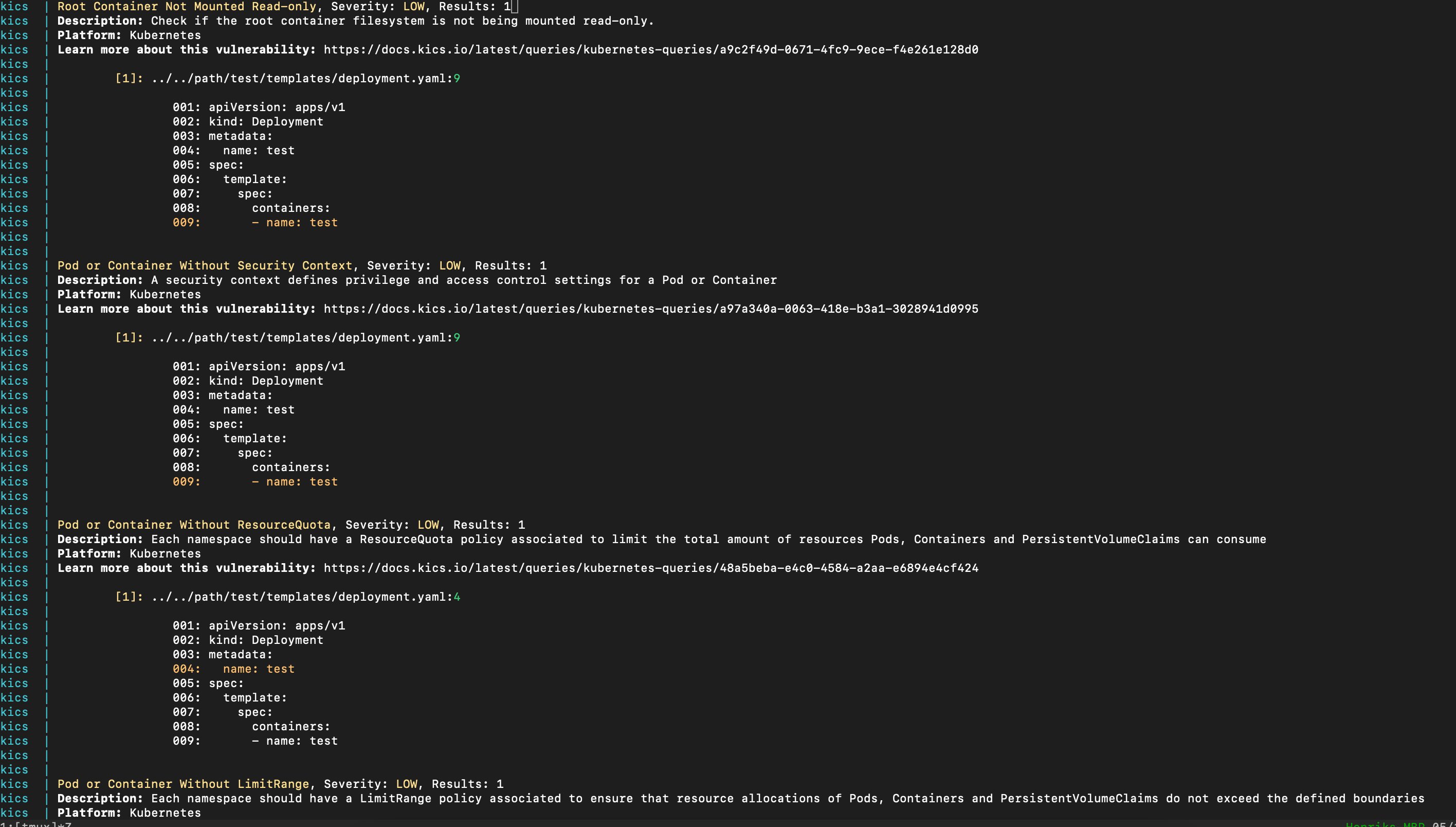 Incorrect line numbers and missing line content when scanning Helm charts · Issue #6377 ...