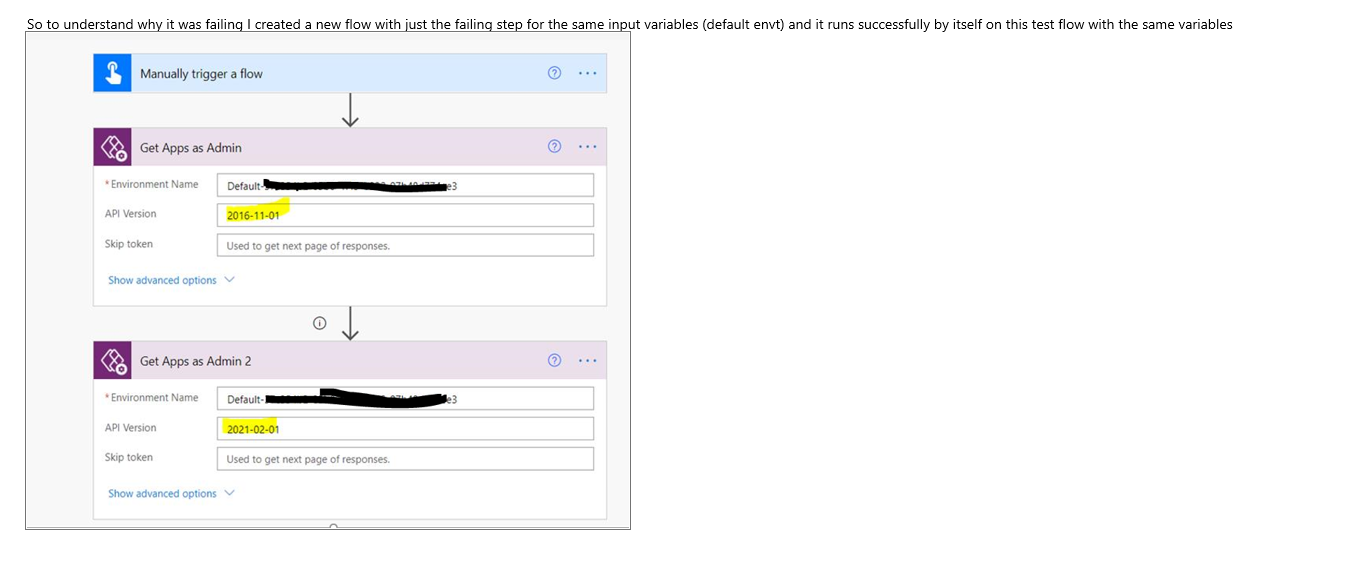 Product Bug: (Check Deleted)' which fails on step 'Get Apps as Admin fails with "Request too ...