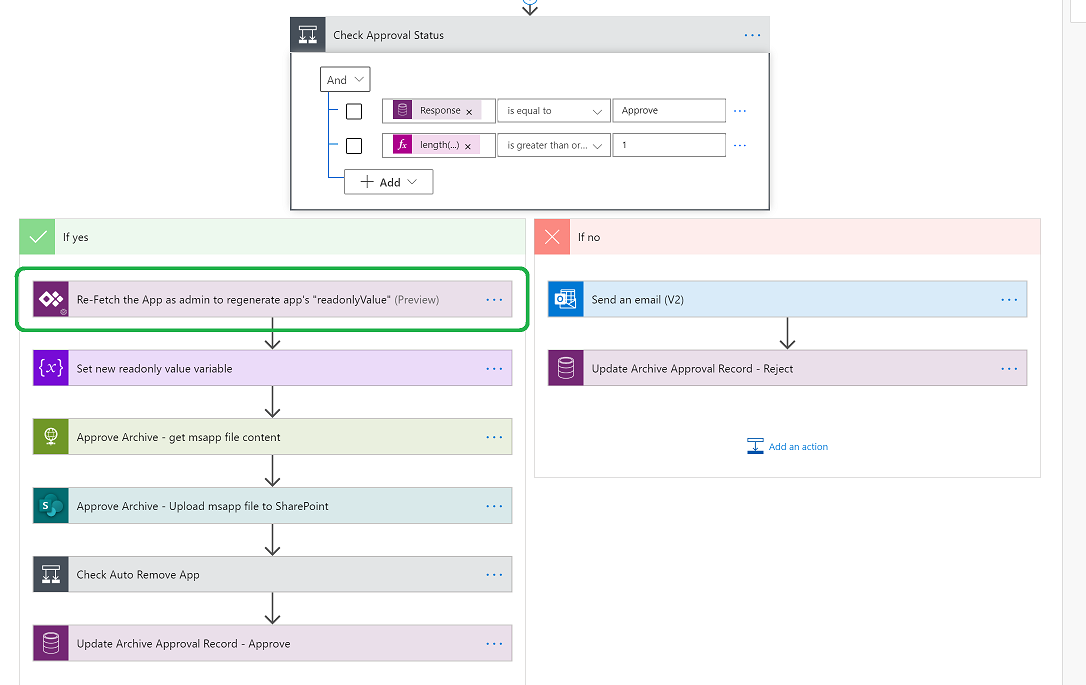 [BUG]: "App Archive and Clean Up - Check Approvals and Archive" Error in action "_get_msapp_file ...