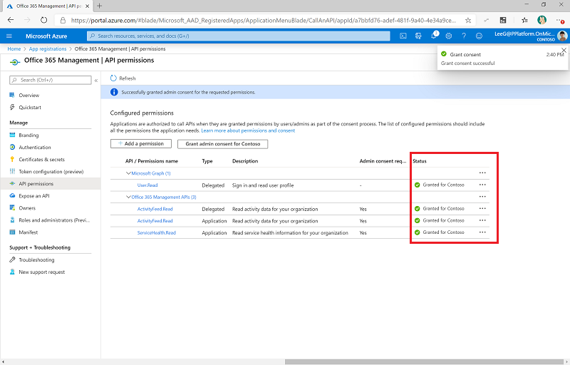 [BUG]: Office 365 Management API: 401 Using Application Account · Issue ...