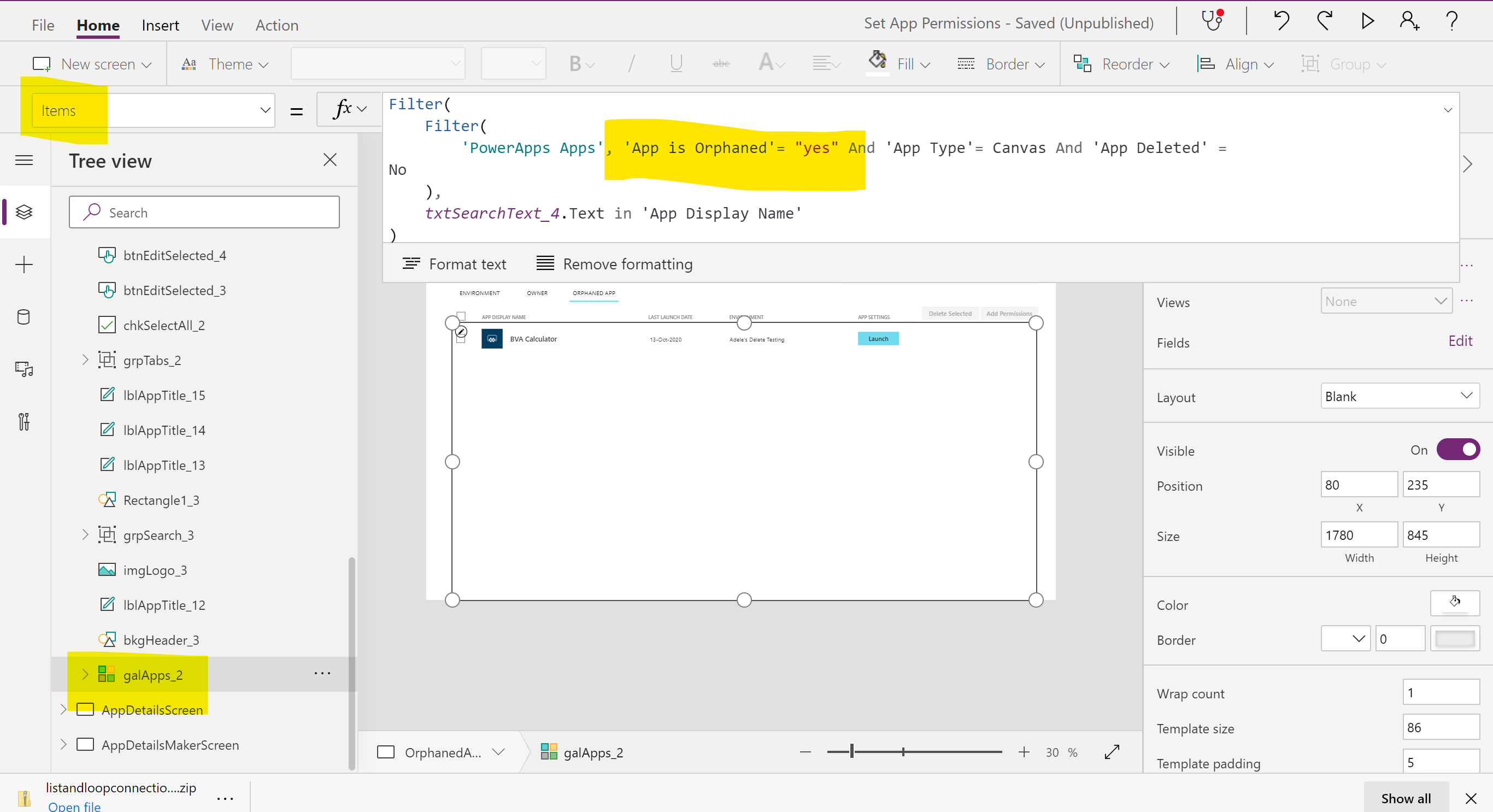[BUG]: Set App Permissions does not show orphaned apps · Issue #535 · microsoft/powerapps-tools ...