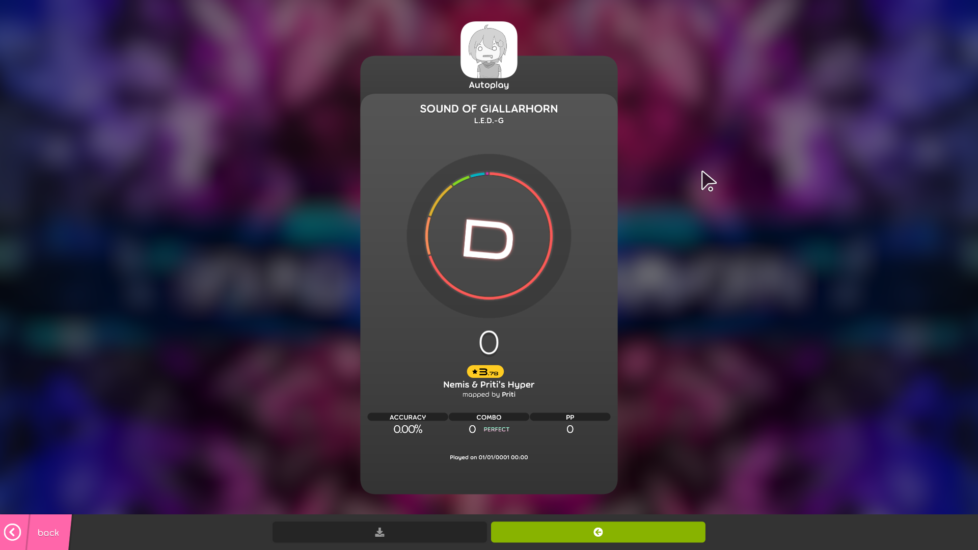 Auto play don't show score at result screen · Issue #8436 · ppy/osu ...
