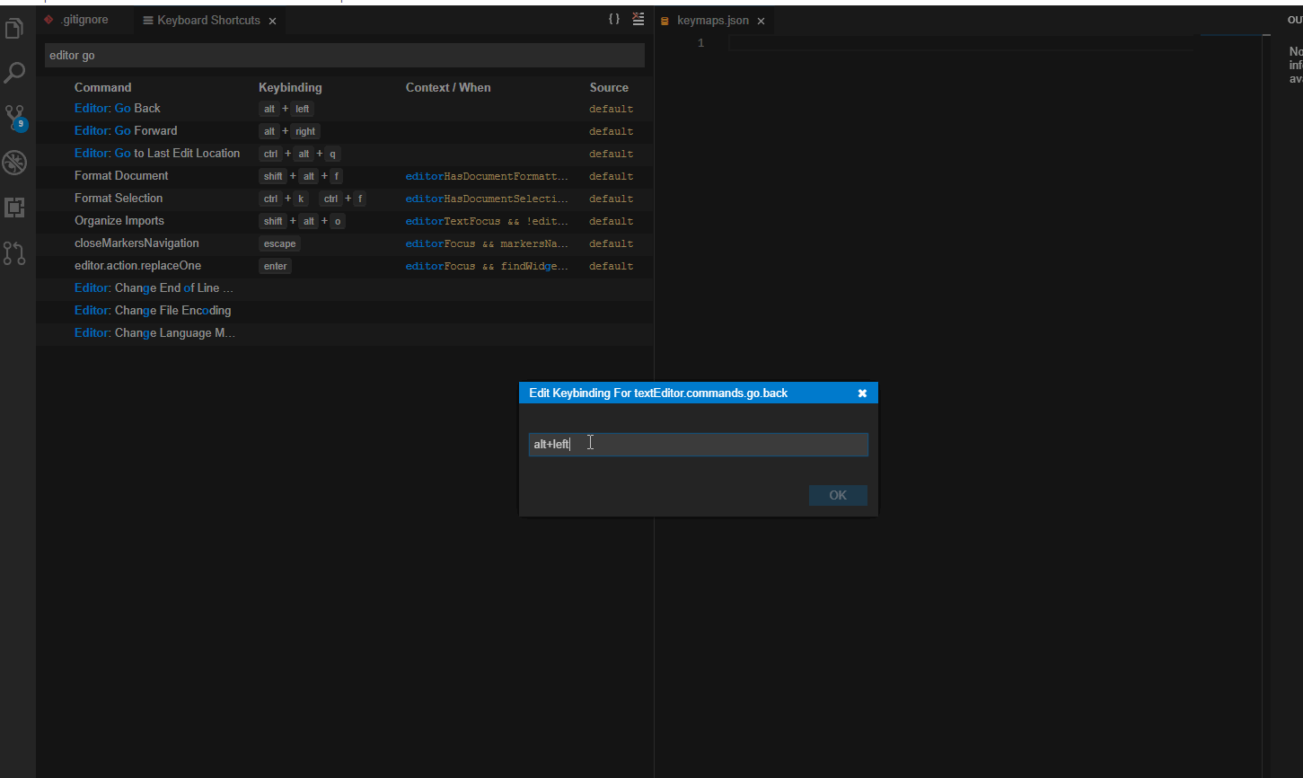 Consecutive keybindings for same command do not properly overwrite to JSON file · Issue #9094 ...