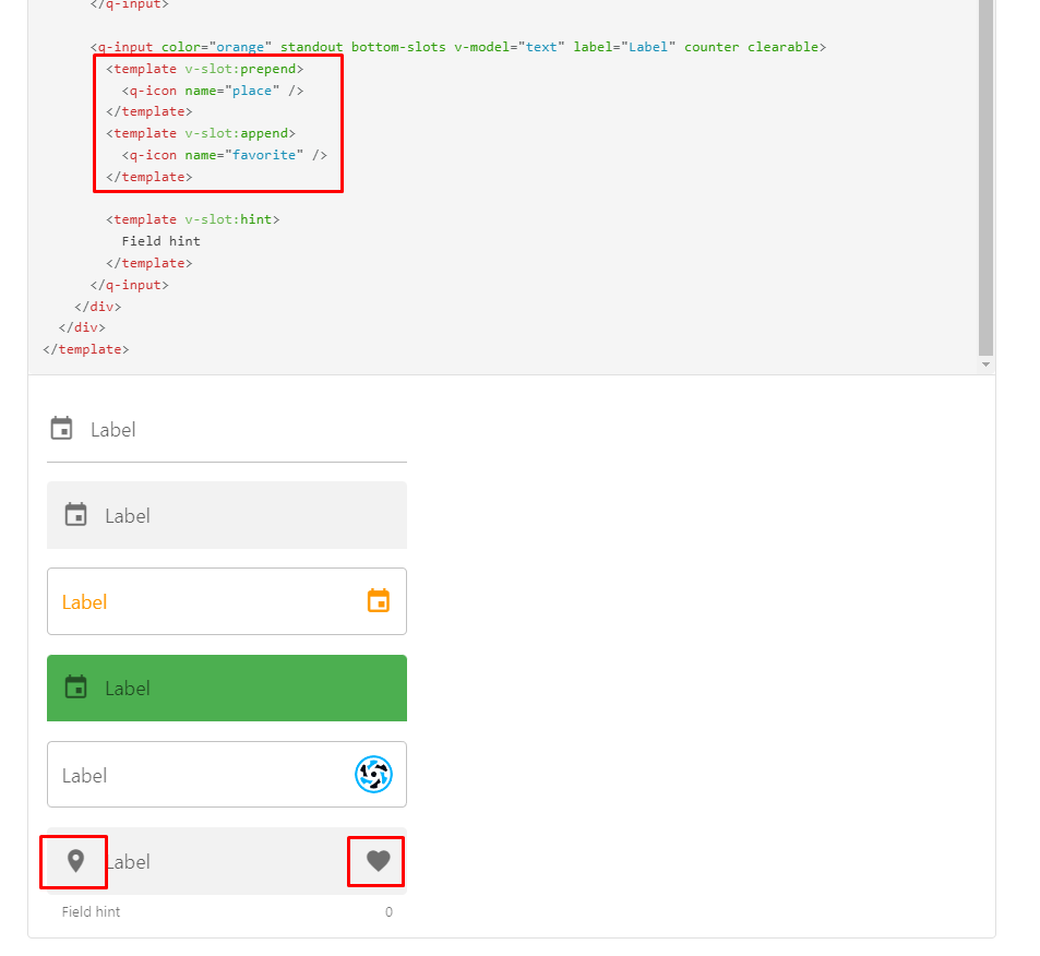 Quasar V2 - QInput with icon · quasarframework quasar · Discussion #14103 · GitHub