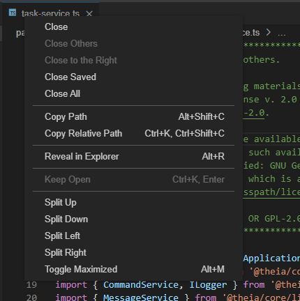 Issue in the new context menu in Theia 1.21 · Issue #10568 · eclipse-theia/theia · GitHub