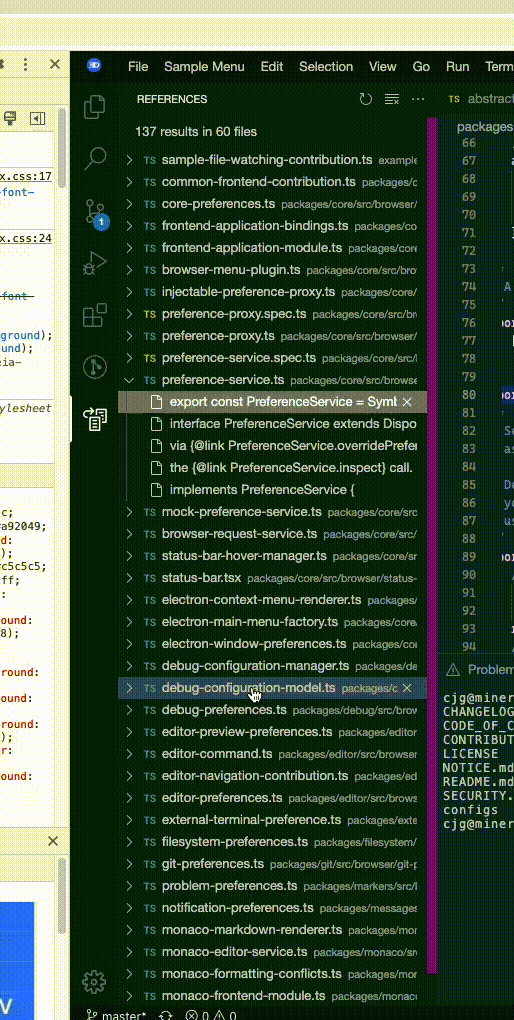 Double scroll bars in some tree widgets · Issue #11285 · eclipse-theia/theia · GitHub