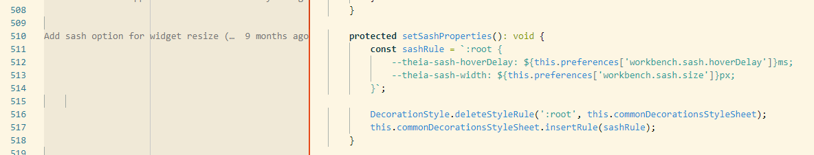 Indent guides and Git blame · Issue #11775 · eclipse-theia/theia · GitHub