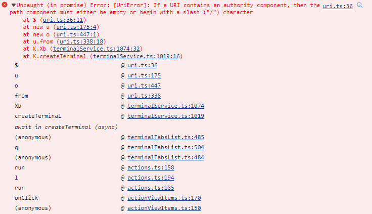 Splitting task terminal on web fails with error · Issue #194439 · microsoft/vscode · GitHub