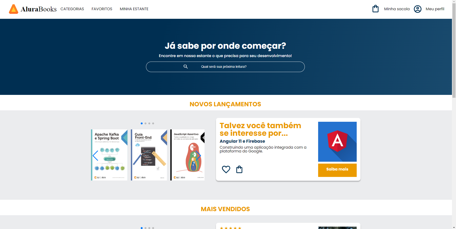 GitHub - sossego922/AluraBook: Projeto feito durante curso de responsividade da alura