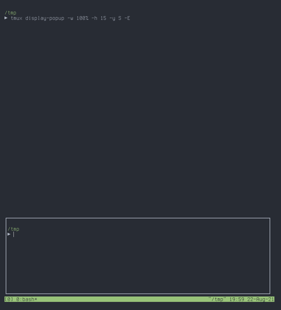 Popup window width is off by one column with -w 100% · Issue #2843 · tmux/tmux · GitHub