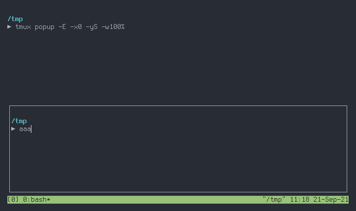 tmux doesn't always resize popups when the terminal window is resized ... tmux doesn't always resize popups when the terminal window is resized ...