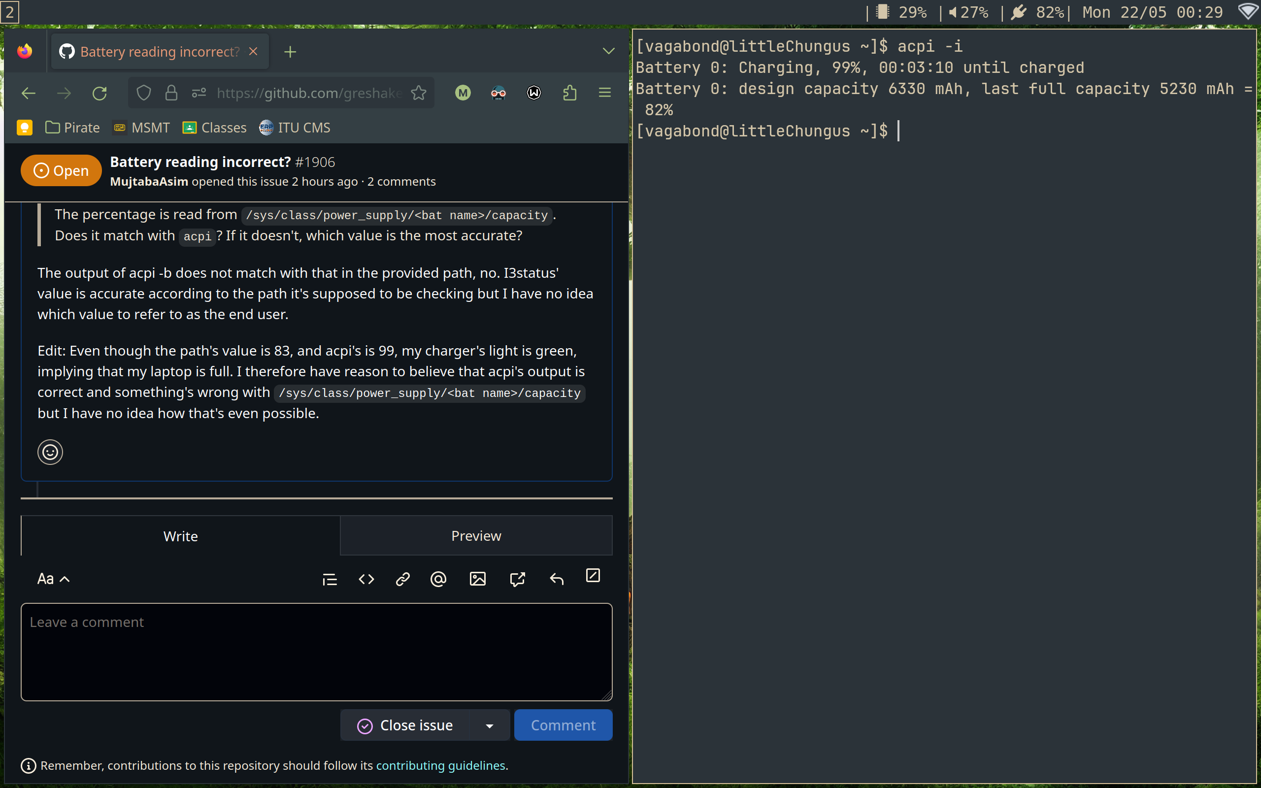 Battery reading incorrect? · Issue #1906 · greshake/i3status-rust · GitHub