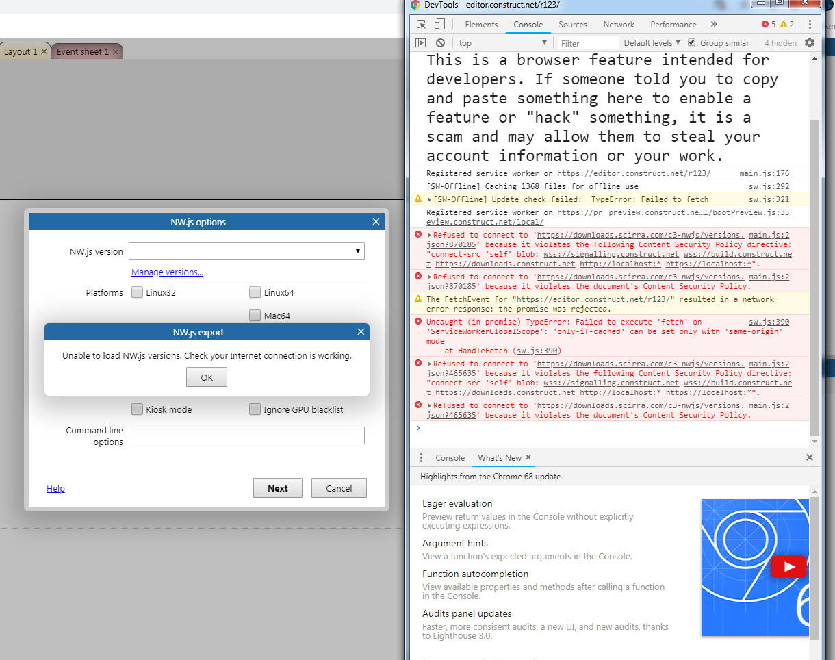 Can't export as NWjs in the C3 editor · Issue #2206 · Scirra/Construct-bugs · GitHub