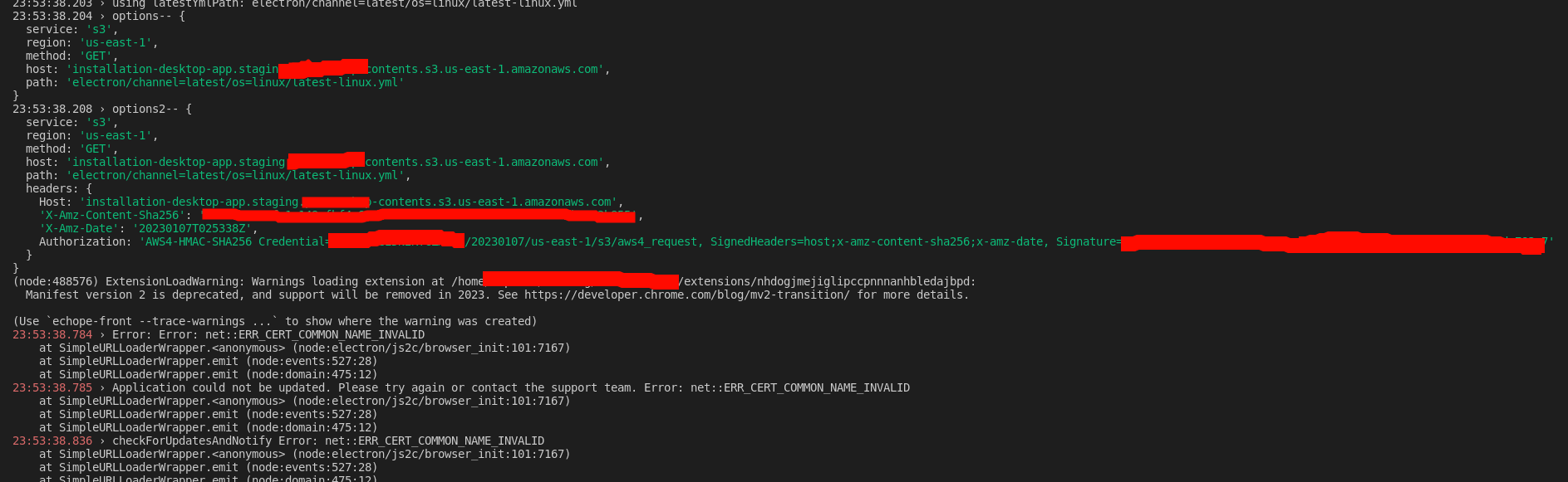 Blockmap Forbidden Autoupdater Private S3 Bucket · Issue 4030