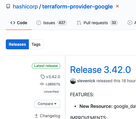 Create GitHub "releases" for new versions · Issue #563 · integrations/terraform-provider-github ...