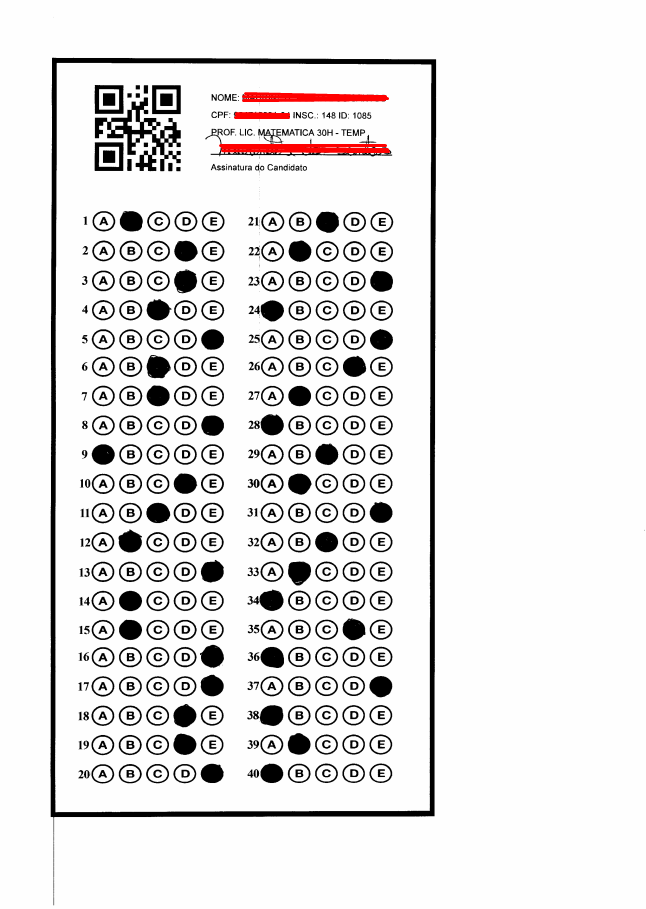 GitHub - fausto-jr/QR-Bubble-Answer-Reader: Pyton OCR - To read a buble aswersheet and QR info