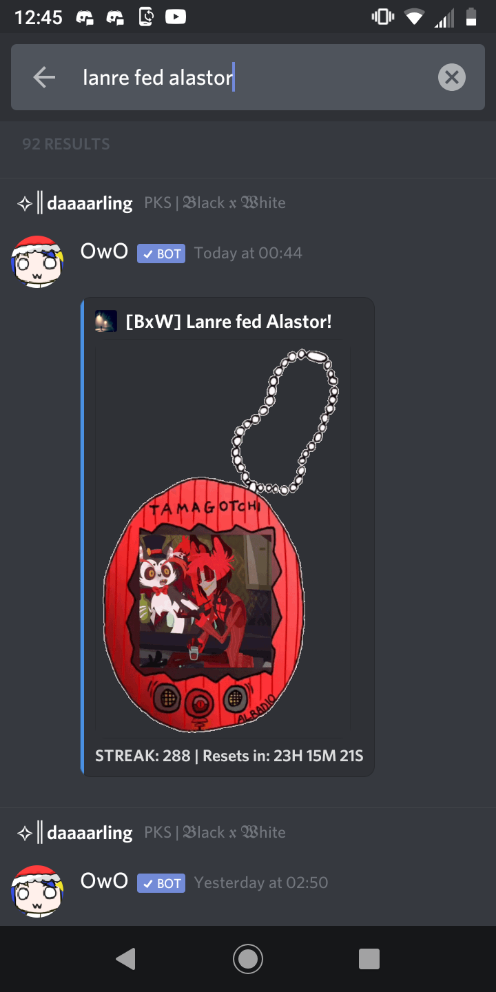 "Alastor" patreon command streak not updating · Issue #136 · ChristopherBThai/Discord-OwO-Bot ...