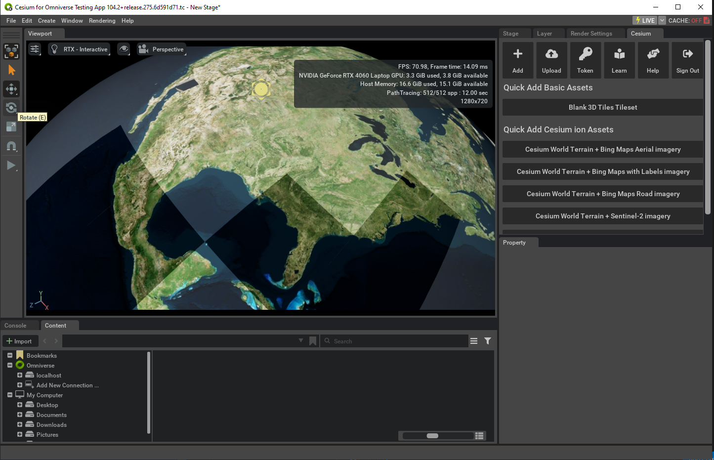 non-uniform brightness on some tiles · Issue #334 · CesiumGS/cesium-omniverse · GitHub