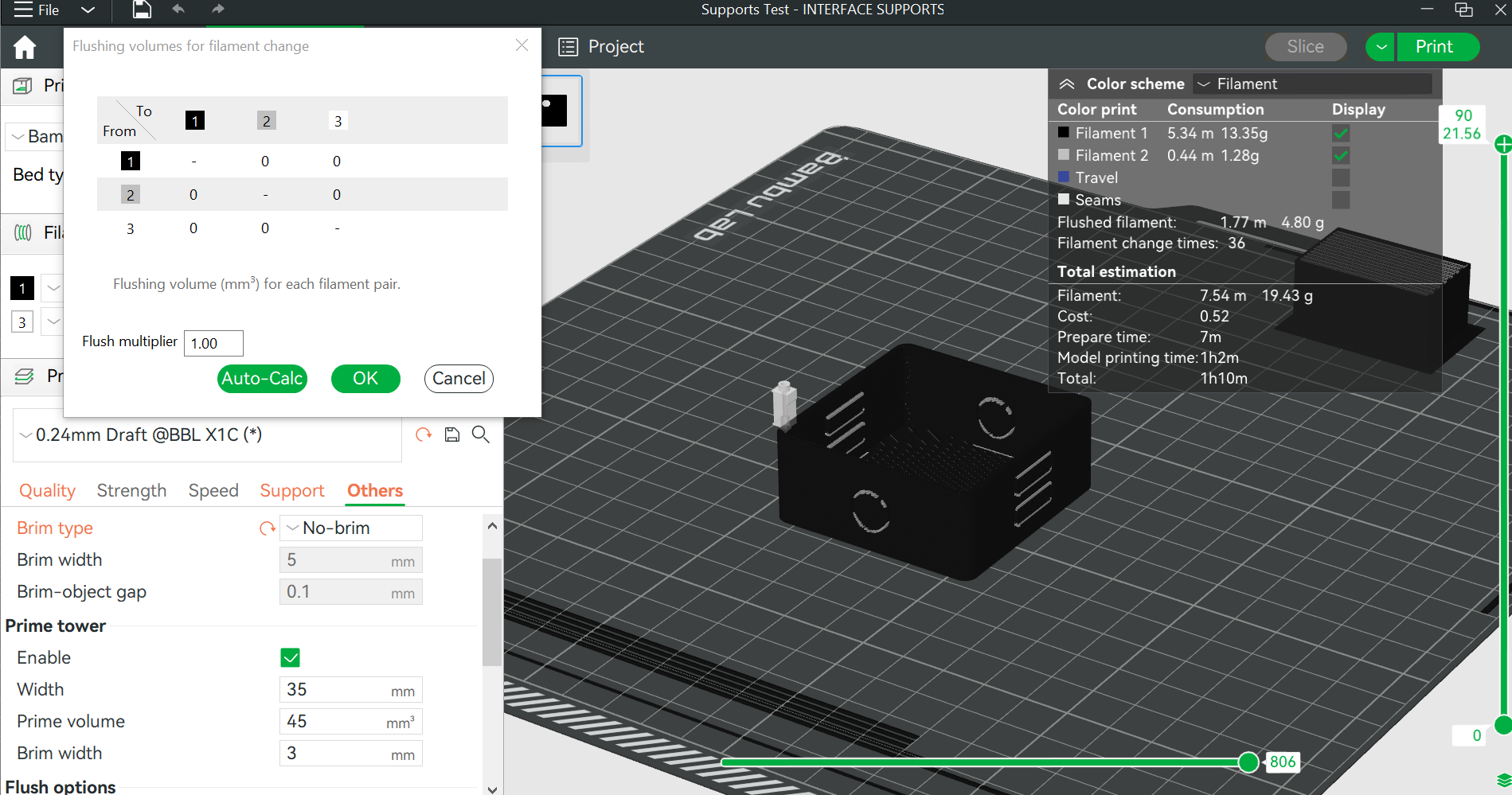 Flushed filament estimate inaccurate if flushing volume set to zero · Issue #460 · bambulab ...