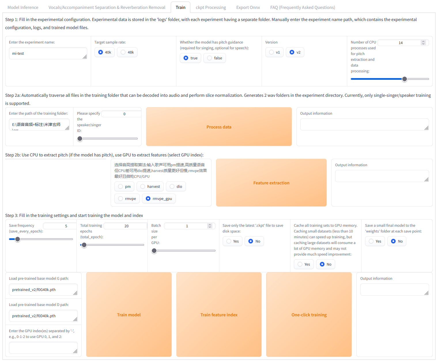 Training issue with DirectML · Issue #1067 · RVC-Project/Retrieval-based-Voice-Conversion-WebUI ...