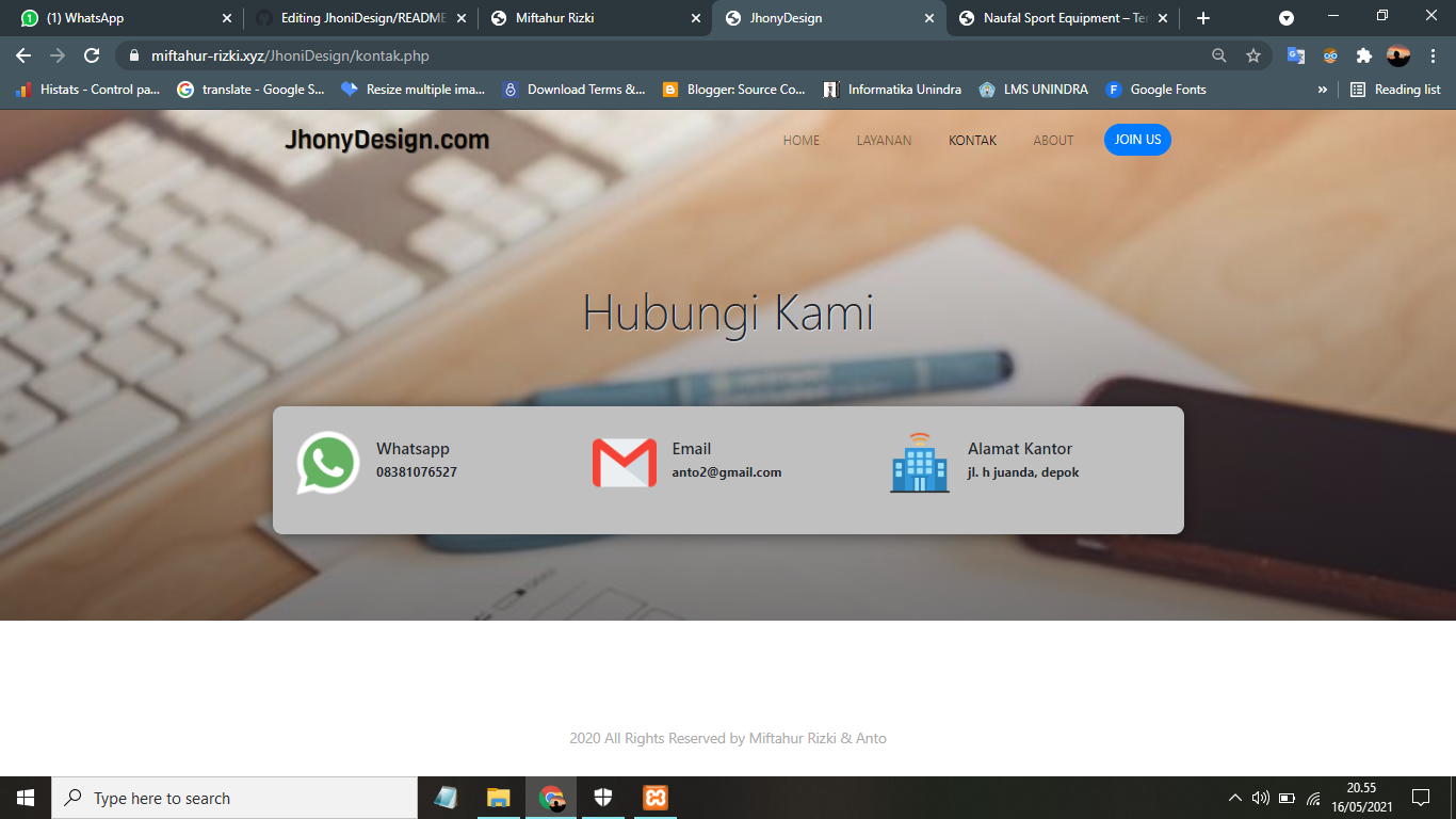 GitHub - mrizki10/JhoniDesign: Website Online Shop With Framework Materialize
