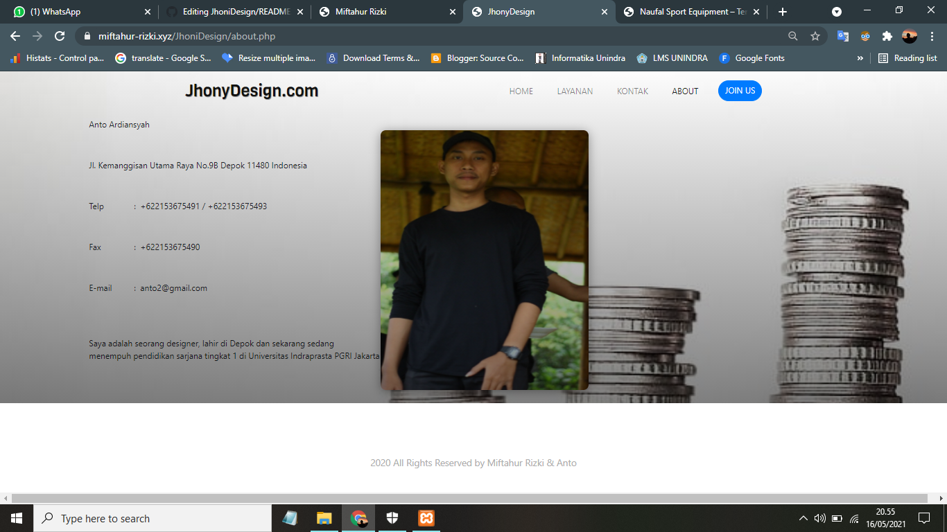 GitHub - mrizki10/JhoniDesign: Website Online Shop With Framework Materialize