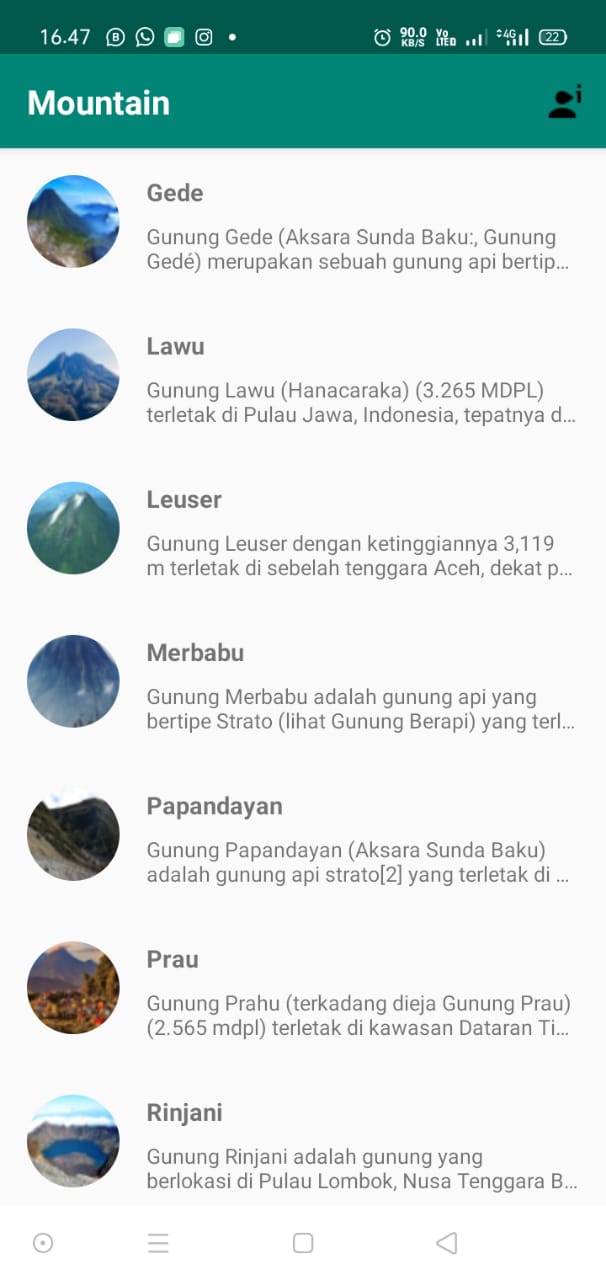 GitHub - mrizki10/List-Gunung: Aplikasi penampil list nama-nama gunung ...