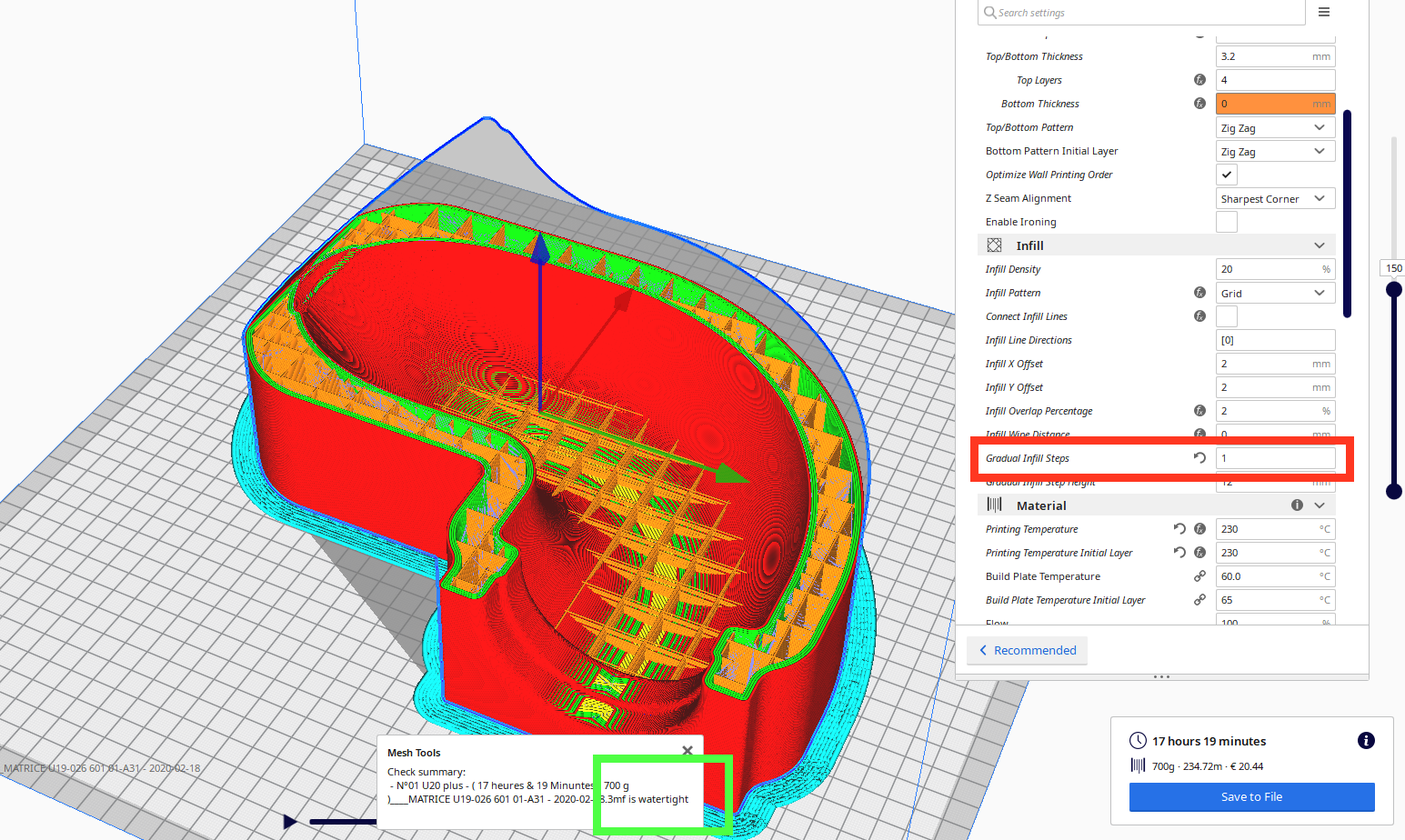 CURA 4.5.0 - Filling protruding out from the shell · Issue #7352 ...