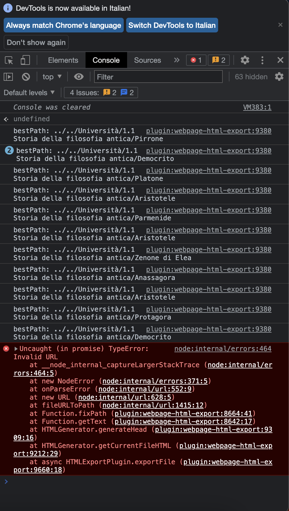Export fails on Mac and Linux · Issue #10 · KosmosisDire/obsidian-webpage-export · GitHub
