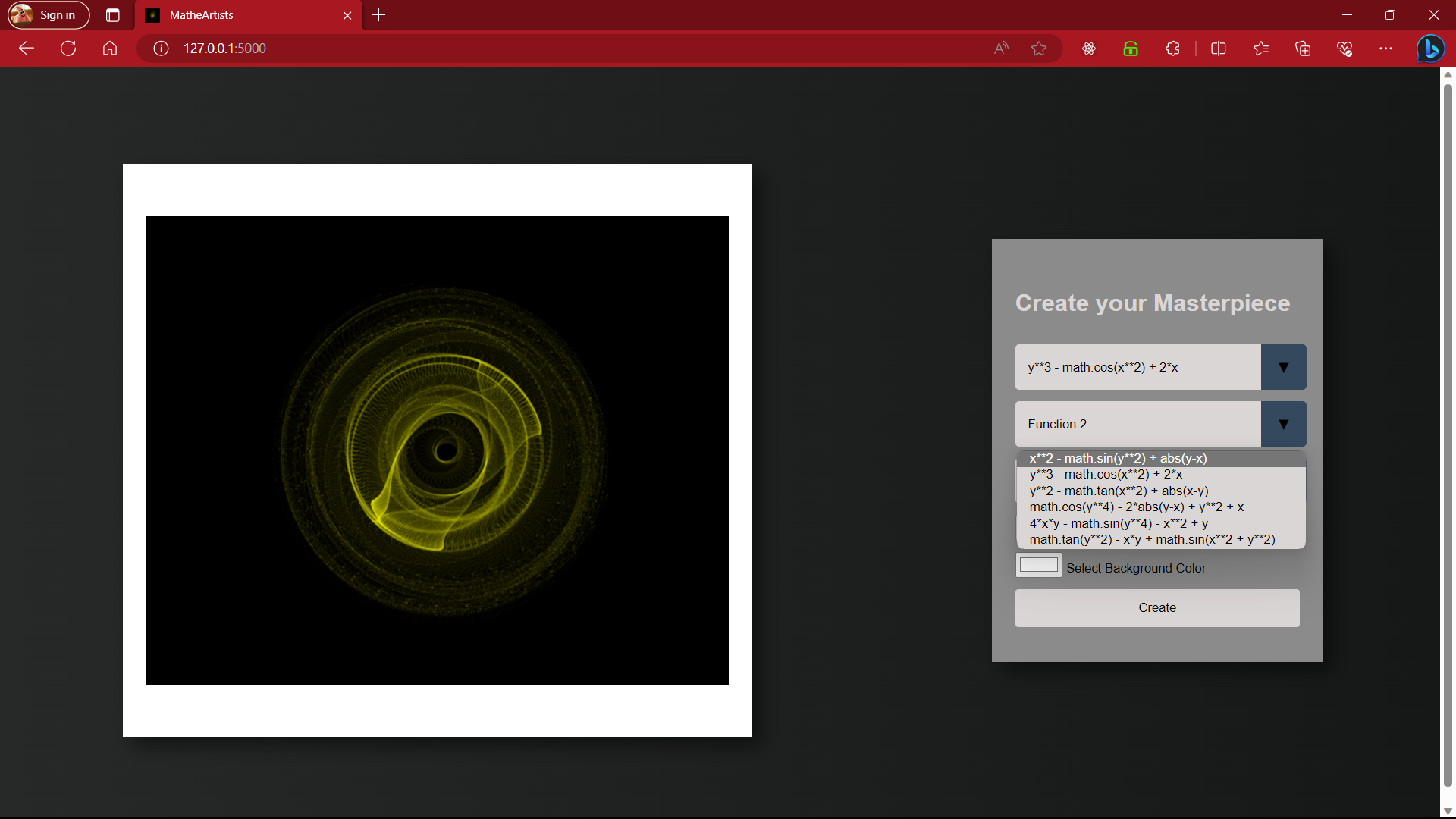 GitHub - ishankjena/matheartists: Web App implementation of python library - Samila, which ...