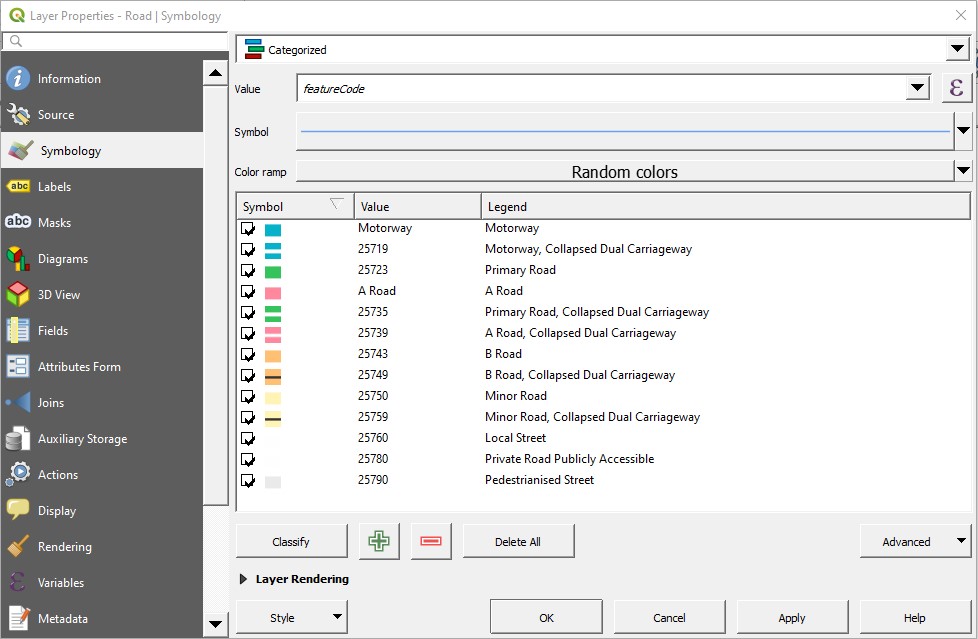 Roads, railways, not styling correctly in QGIS · Issue #9 ...