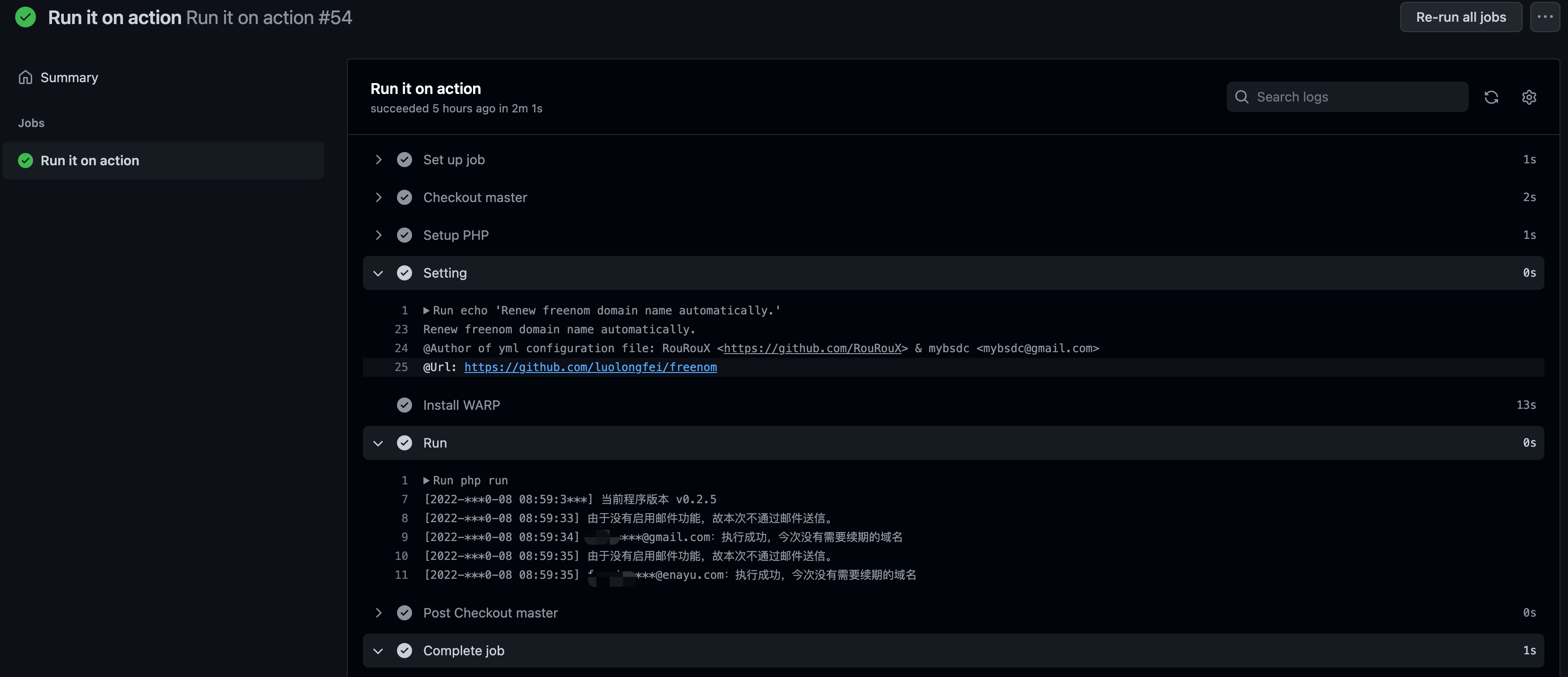 feature_request 让 Actions 恢复工作 · Issue #152 · luolongfei/freenom · GitHub feature_request 让 Actions 恢复工作 · Issue #152 · luolongfei/freenom · GitHub
