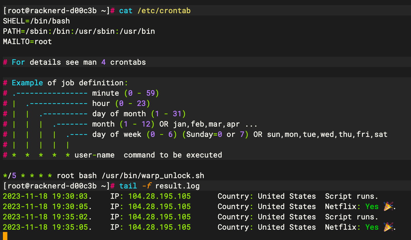 亚马逊服务器安装CRON失败 · Issue #1 · fscarmen/unlock_warp · GitHub
