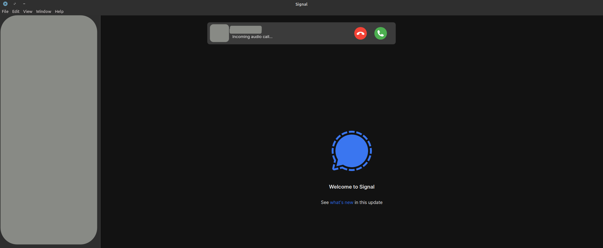 Signal Desktop makes notification sound (incoming call) despite being ...