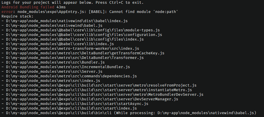 Can't use nativewind with node v14 · Issue #278 · nativewind/nativewind · GitHub