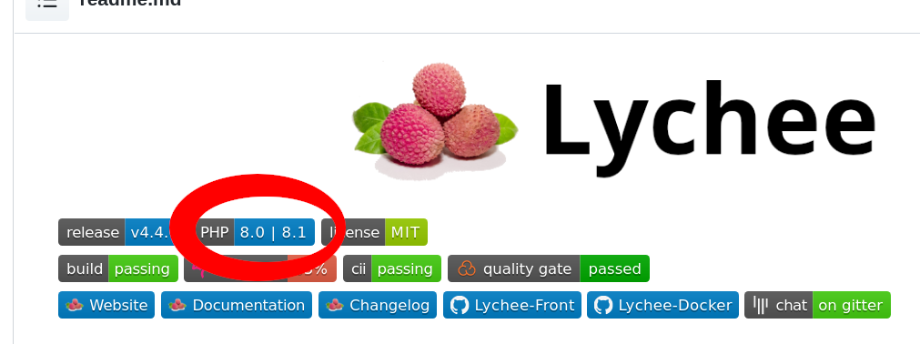 Dropped PHP 7.4 support · Issue #1170 · LycheeOrg/Lychee · GitHub